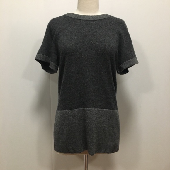 CHANEL | Sweaters | Chanel Metallic Gray Cashmere Sweater | Poshmark